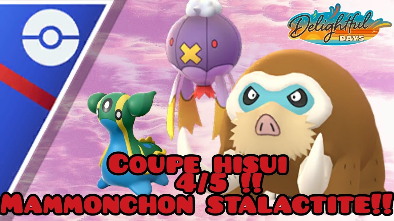 MAMMOCHON STALACTITE est tellement BON en coupe HISUI !! Pvp pokemon go ...