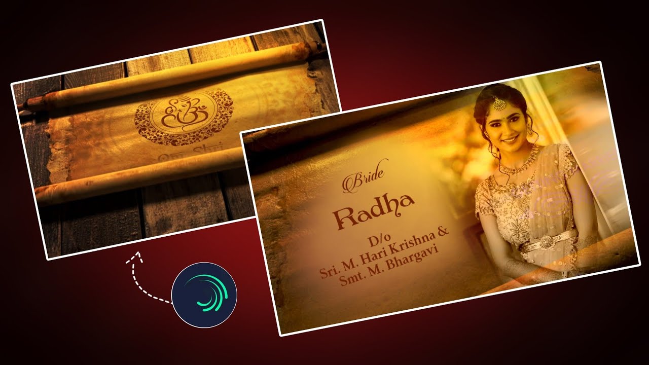 3D Cinematic Wedding Invitation Video Editing | Alight Motion Wedding ...