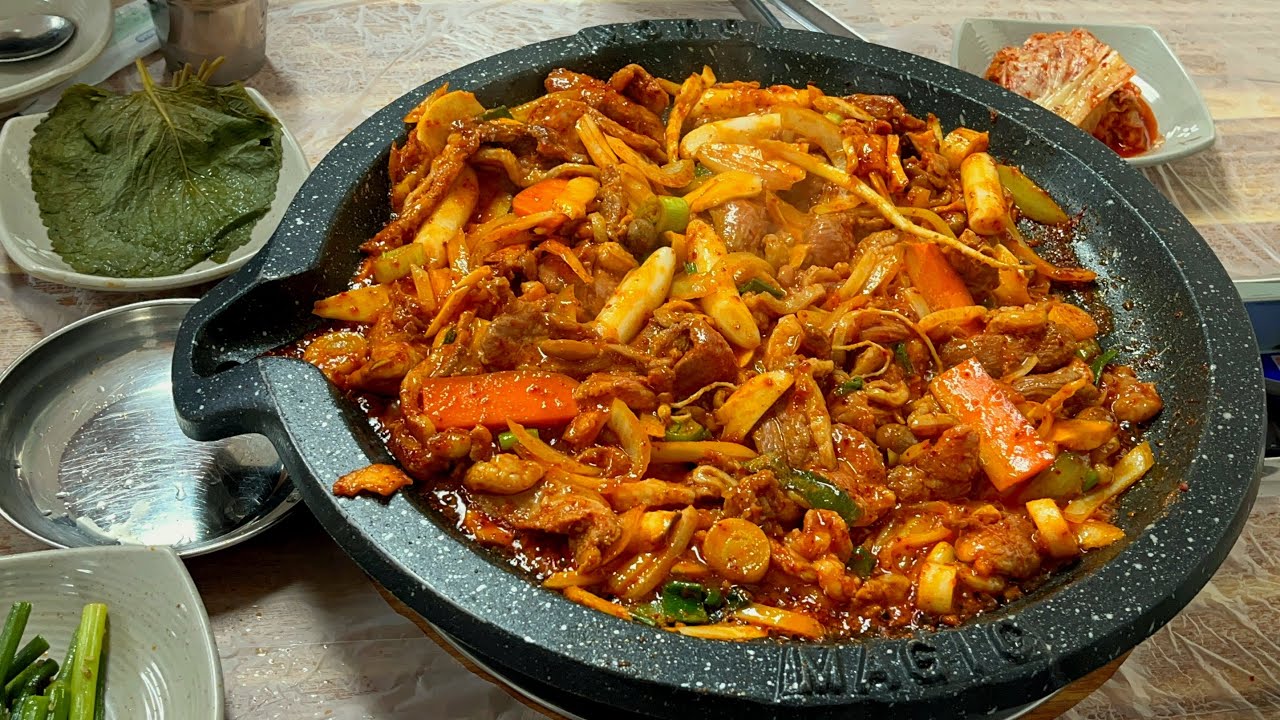 백종원 '님아 그 시장을 가오' 논산편에 나왔던 오리주물럭 맛집! / Grilled marinated duck (ori ...