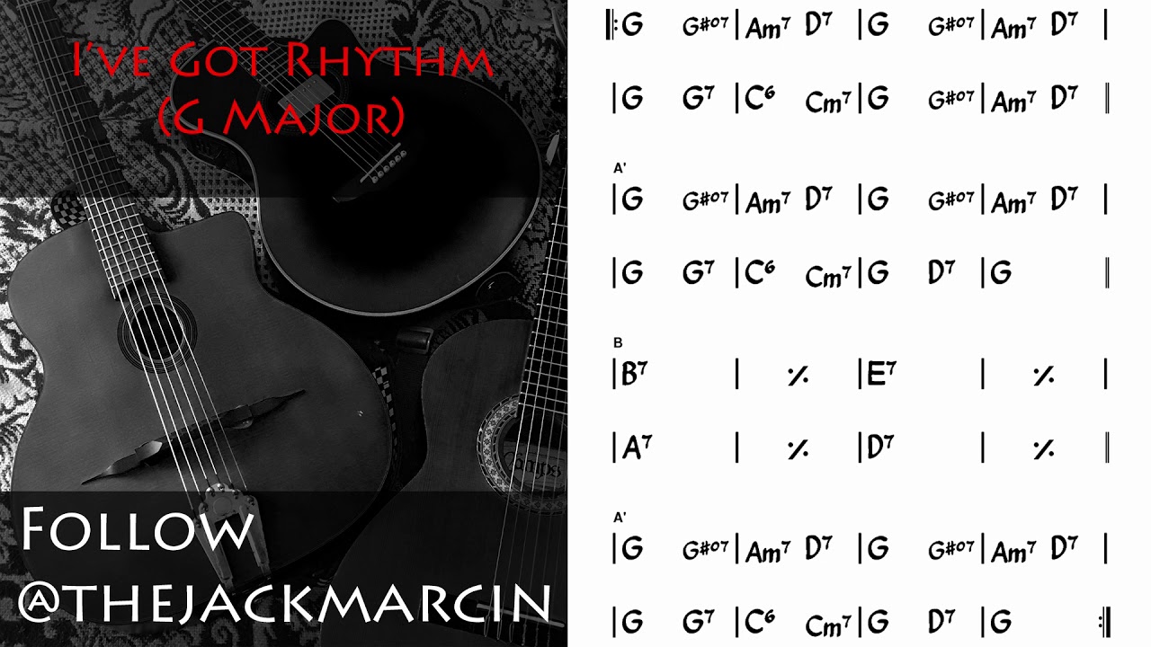 I've Got Rhythm in G Major - (210 BPM) - Swing Backing Track - YouTube