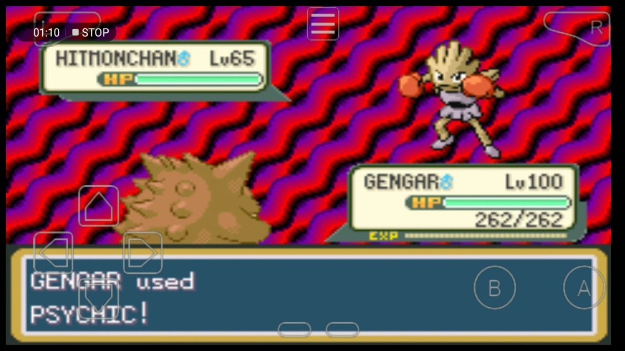 Pokemon Fire Red vs Elite 4 Bruno - YouTube