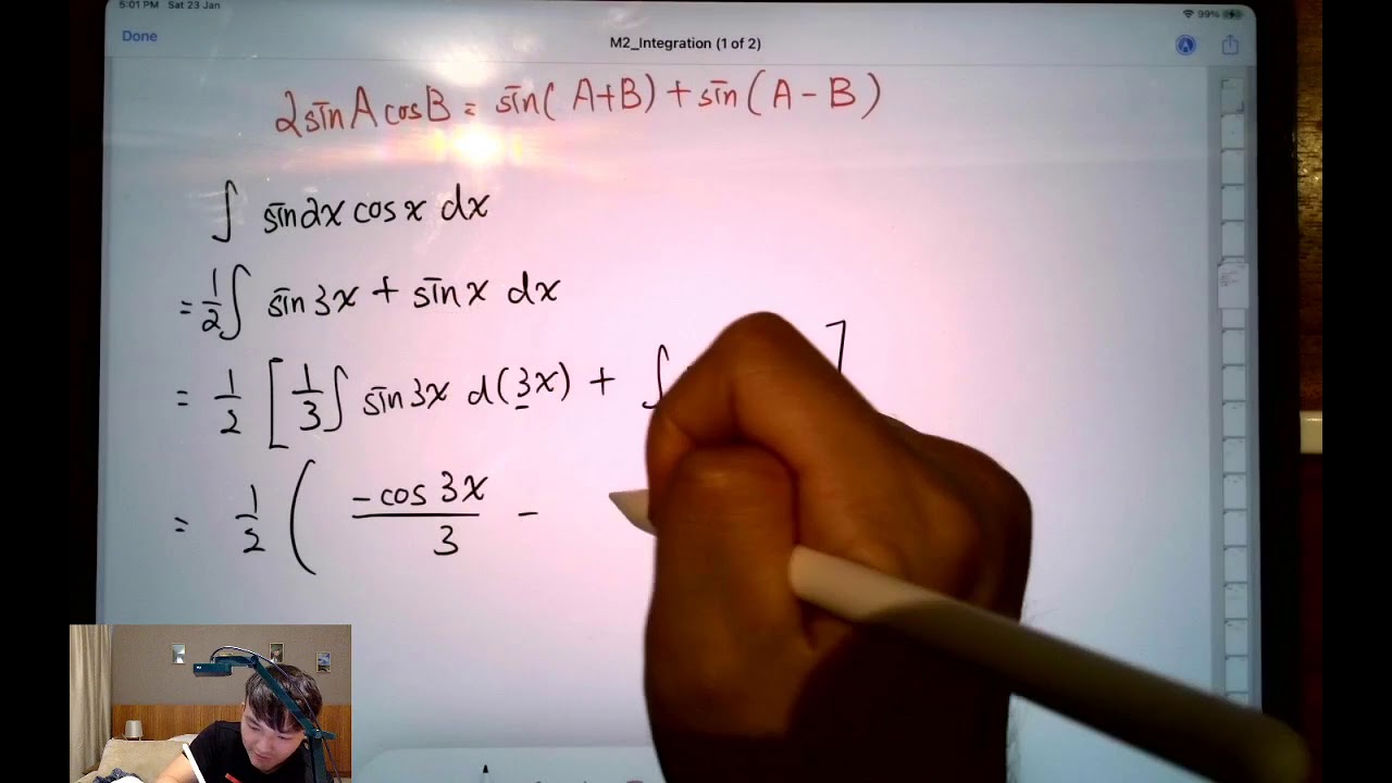 [M2 Intensive] Integration - Trigonometric Identity Example 2 - YouTube