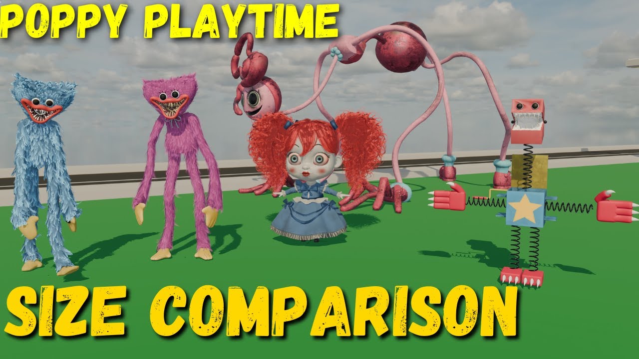 Sprunki & Poppy Playtime – 3D Size Comparison! Who's the Biggest? - YouTube