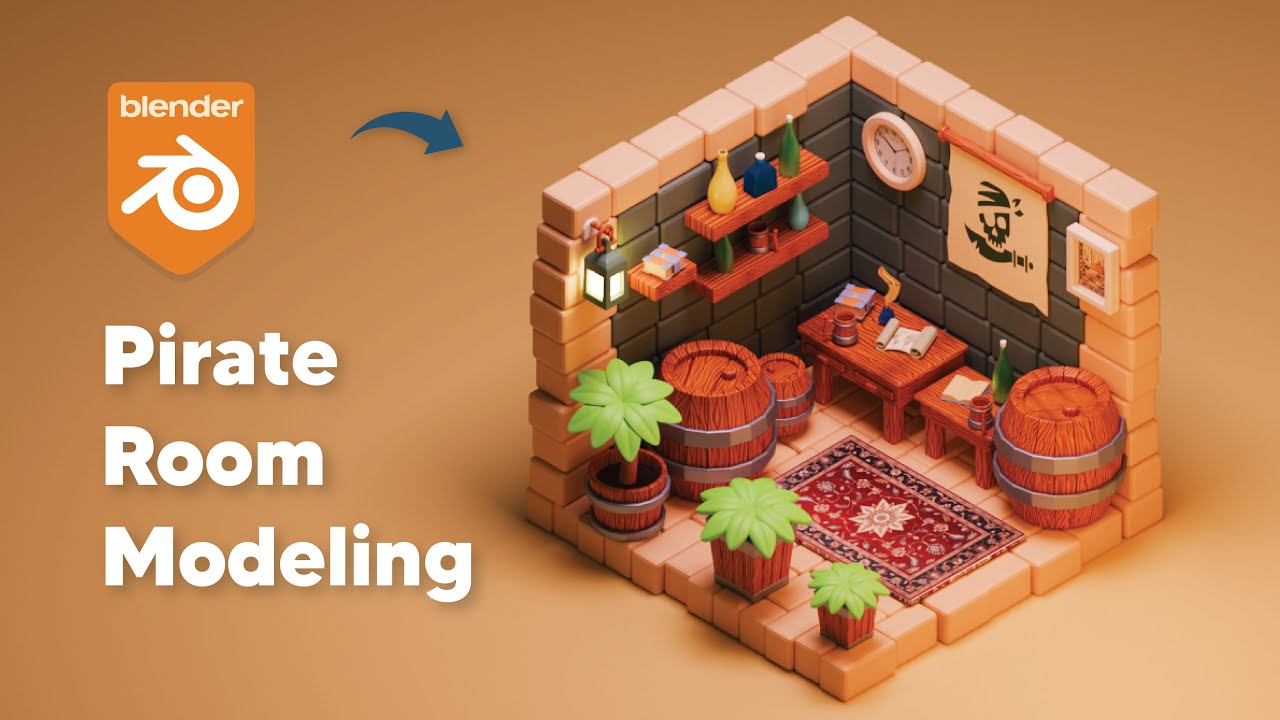 Isometric Room in Blender 4.2 [Timelapse] - YouTube