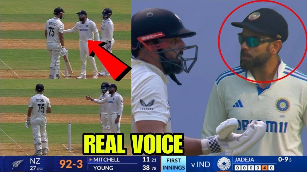 Stump mic 🎙️ Heated argument of Rohit Sharma and Virat Kohli with Daryl ...