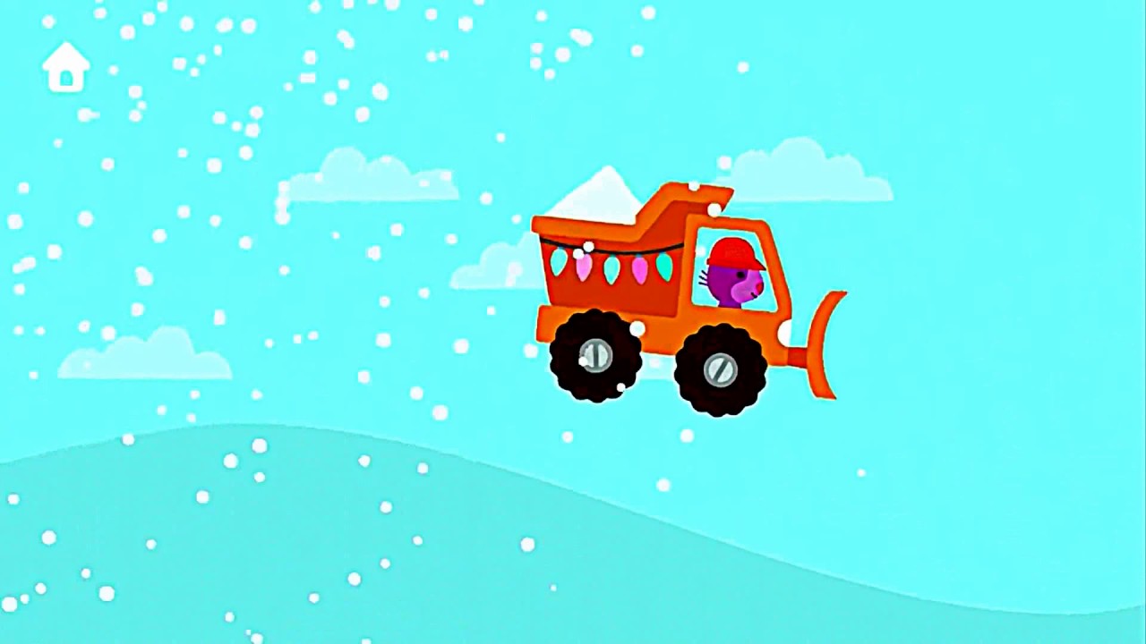Sago Mini Holiday Trucks and Diggers | Learning Build with Snow Game ...
