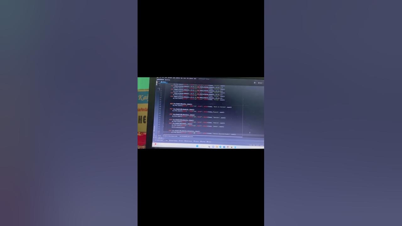 Lexical analyzer with symbol table using python. - YouTube