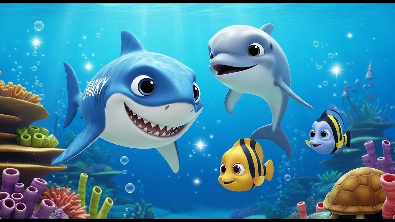 Learn Sea Creature Names with Sharky! 🦈🌊 | Learn Animal Names ...