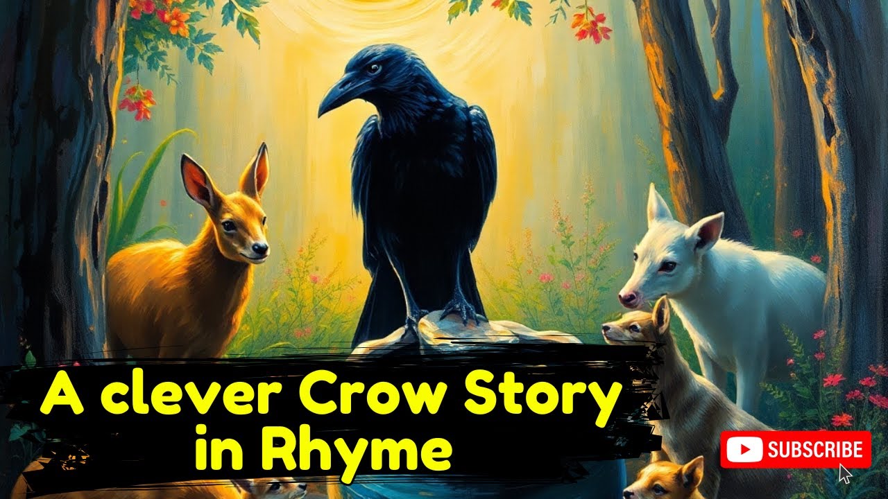 A Clever Crow Rhyme || A beautiful Rhyme For kids || in English ...