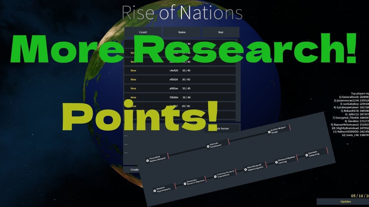 HOW TO GET MORE RESEARCH POINTS IN RISE OF NATIONS SUPER EASY (OUTDATED ...