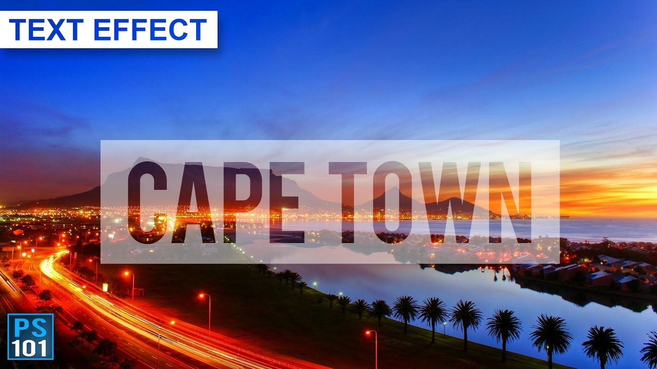 Photoshop Tutorials | Transparency Text Effect - YouTube