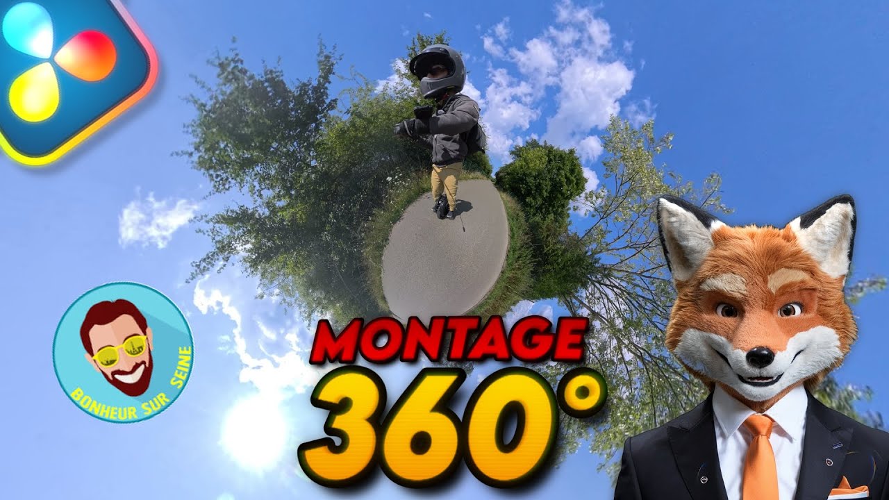 Monter une vidéo 360° avec Davinci resolve Studio - YouTube
