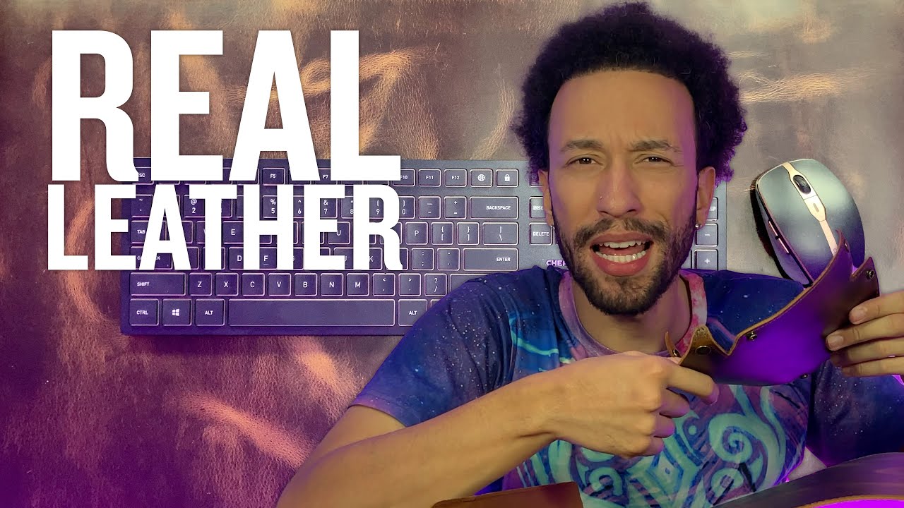 ELIZO Genuine Leather Desk Pad - YouTube