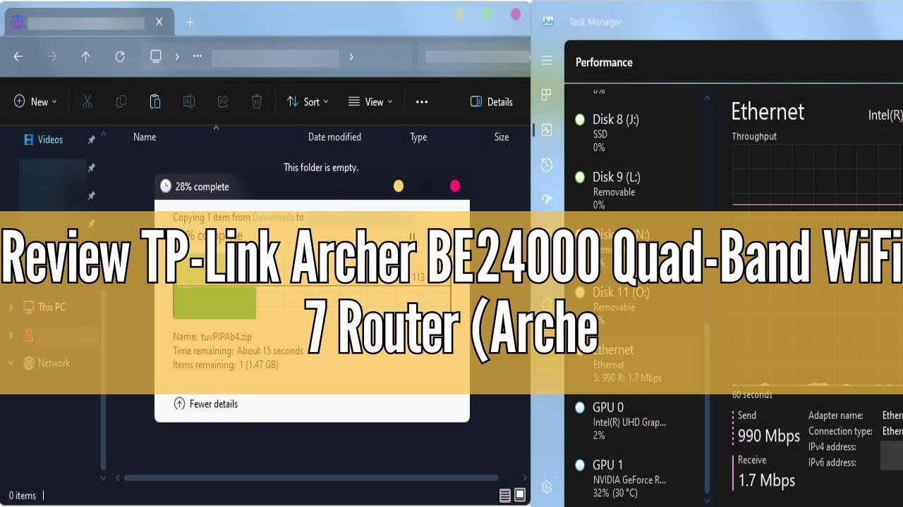 Review TP-Link Archer BE24000 Quad-Band WiFi 7 Router (Archer BE900 ...