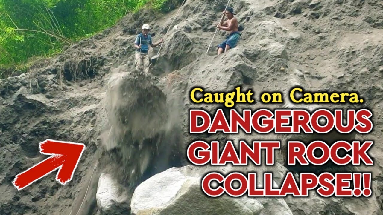 Cliff Miners: The Most Dangerous Giant Rock Collapse Caught on Camera ...