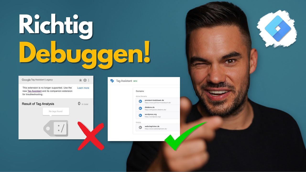 Tag Assistant statt Tag Assistant Legacy zum Debuggen nutzen (mit Consent Mode Check) - YouTube