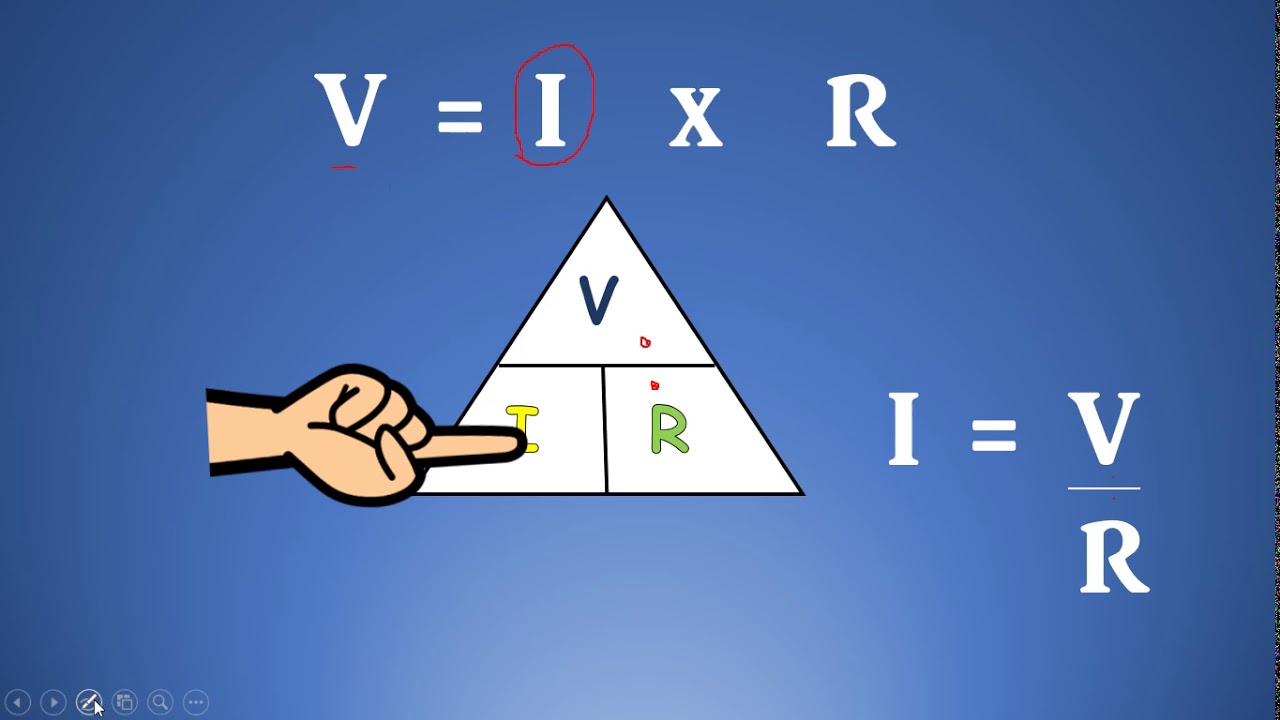 How to find current using the magic triangle - YouTube