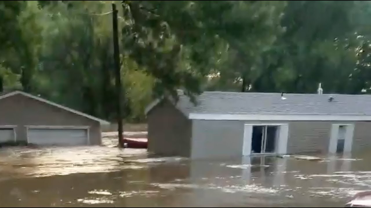 Severe flooding & boat rescue, Leon, WI. August 28, 2018. - YouTube