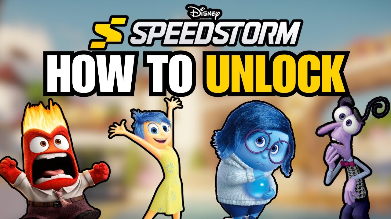 How to Unlock ALL The New Inside Out Racers In Disney Speedstorm - YouTube