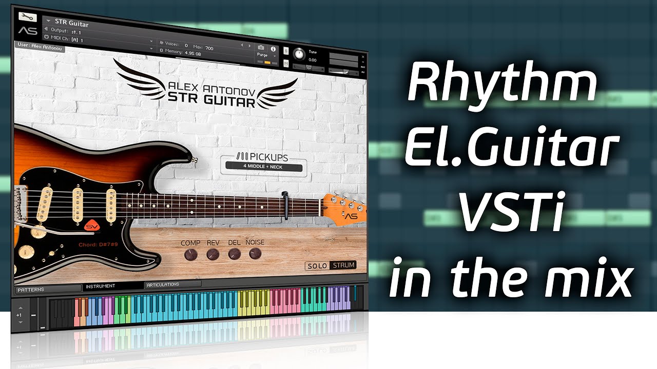 Rhythm Electric Guitar VSTi in the mix | STR Guitar Kontakt sample ...