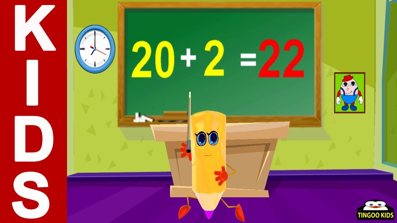 Tutorial | 20 Plus Table | Kids Maths Education (English Language ...
