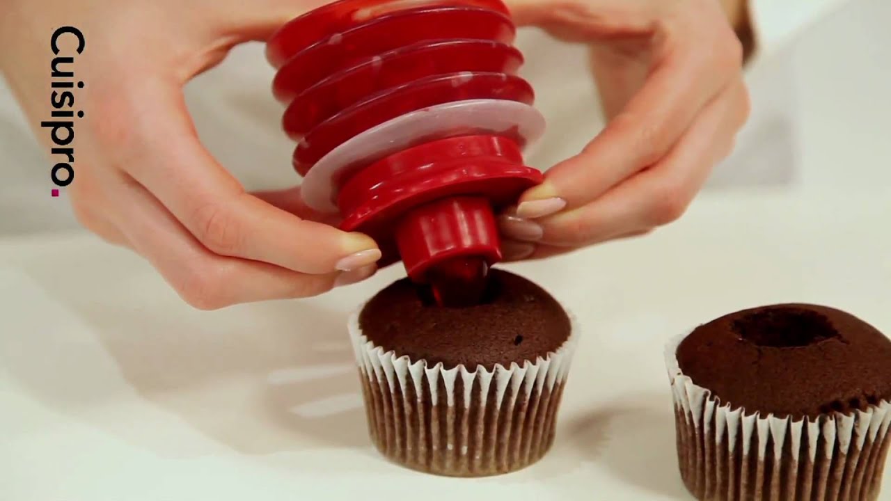 Cuisipro Cupcake Corer and Decorating Set - YouTube