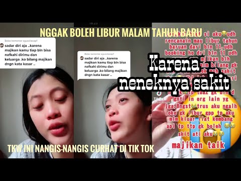 TKW Taiwan Nggak Boleh Libur Malam Tahun Baru Nangis-nangis Curhat di Tik Tok