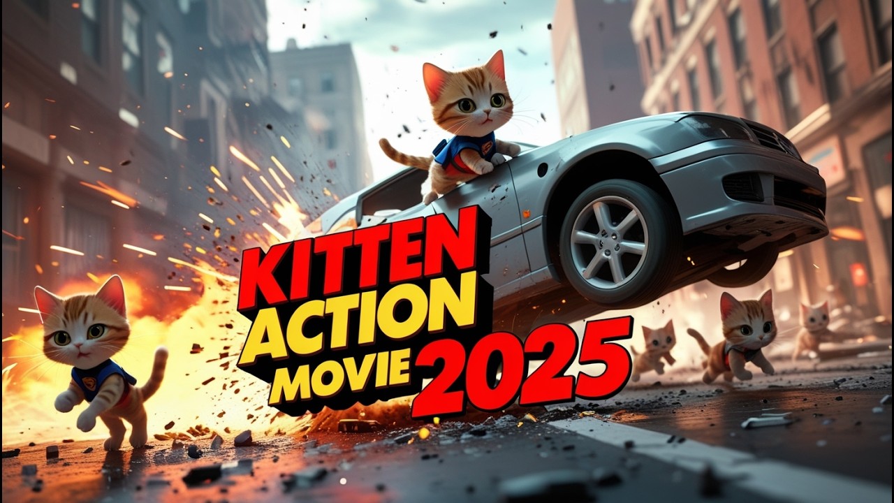 Meow Movie | Kitten Action Video | Cat Videos | kitten video | Action ...