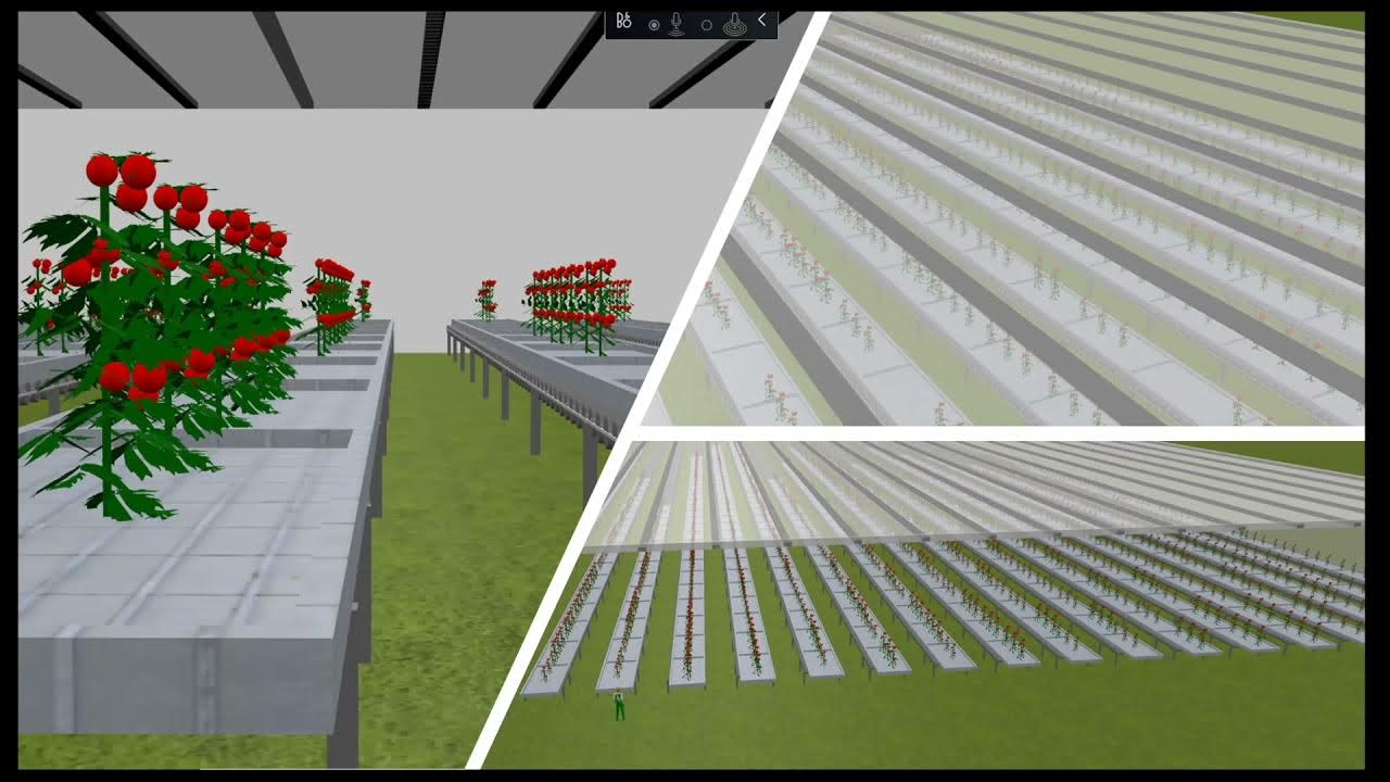 Digital twin for industrial greenhouses - YouTube