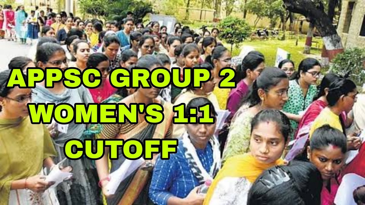 Appsc group 2 women's 1:1 cutoff marks | appsc | group 2 - YouTube