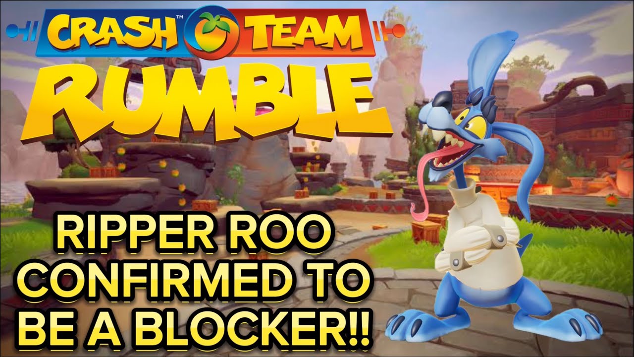 Crash team rumble ripper roo confirmed to be a blocker!! - YouTube