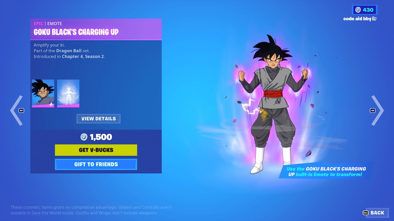 the new goku skin does THIS.. - YouTube