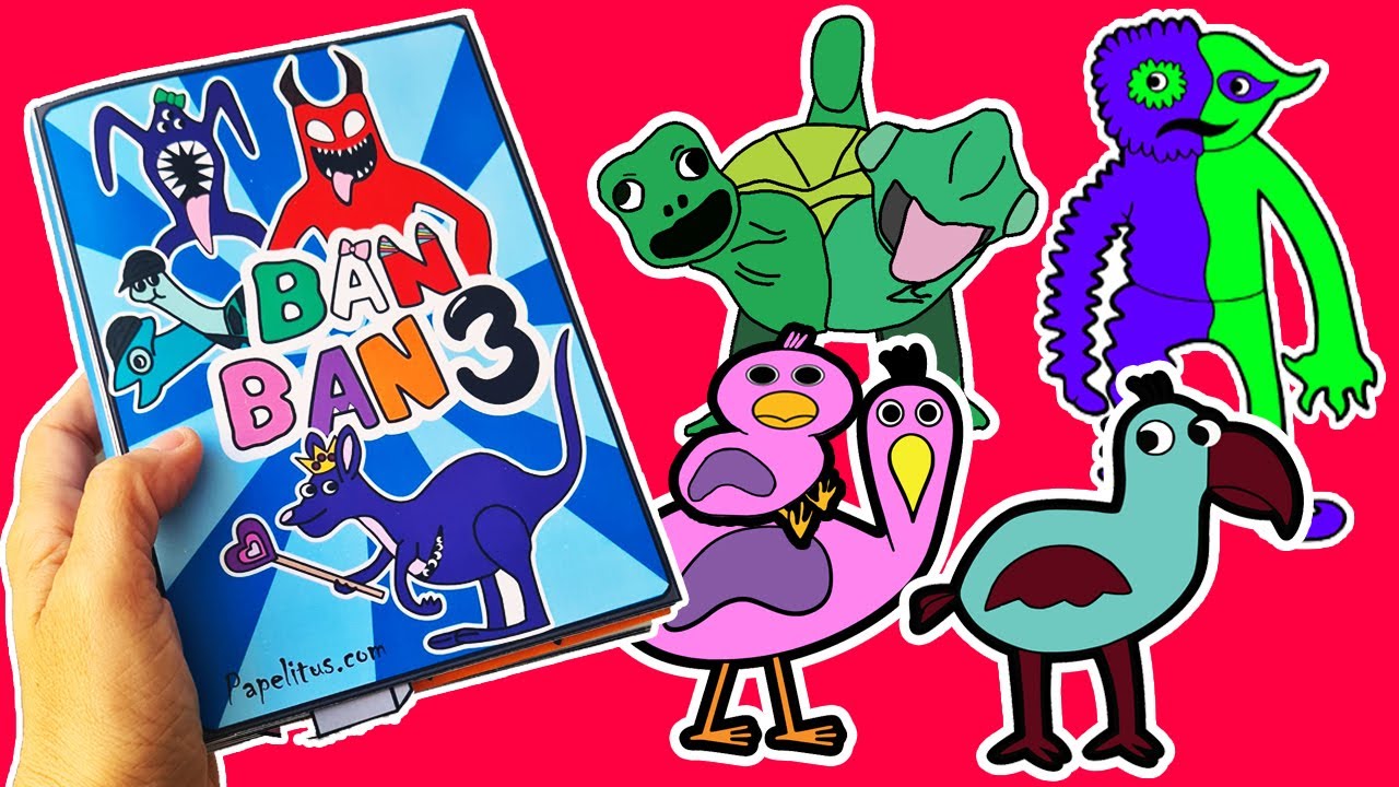 HICE UN LIBRO DE JUEGOS BANBAN 3/DIY GARTEN OF BANBAN 3 - YouTube