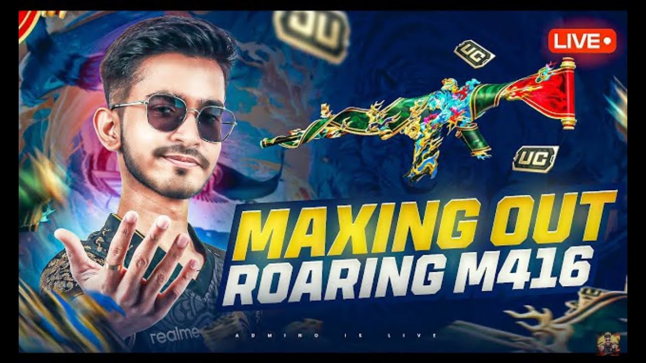 ADMINO GAMING | MAXING OUT NEW M416 | BGMI @admino_gaming19 # ...