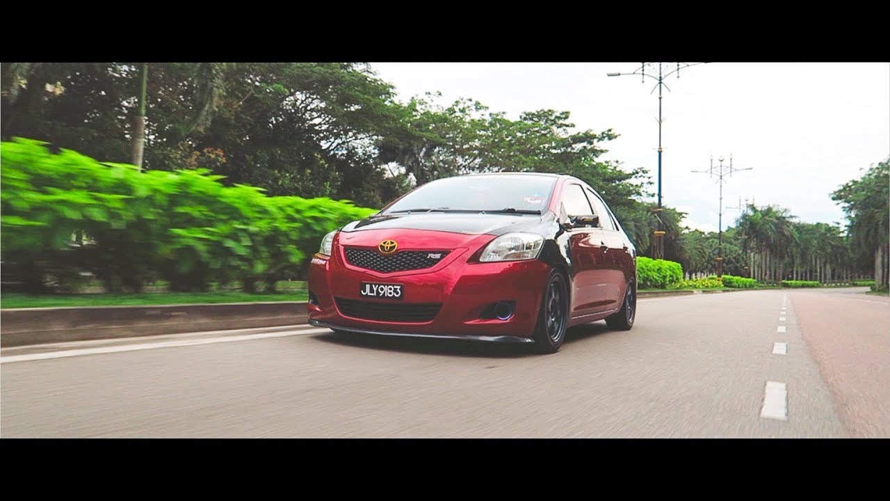 Red Candy Toyota Vios with Akana Carbon Wizard - YouTube