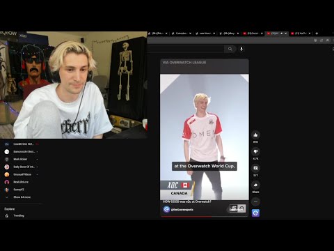 xQc reacts to \