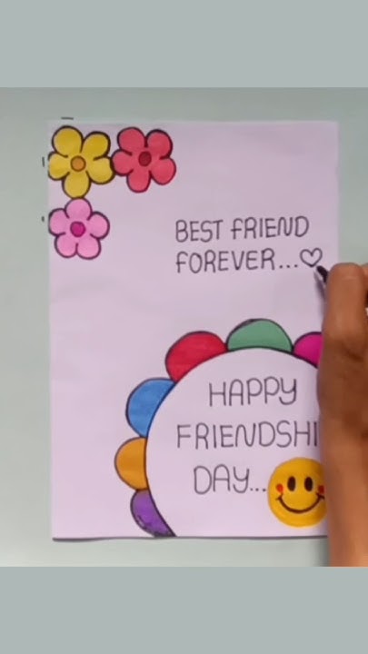 DIY Friendship day card Easy 😍 / No glue No scissors ️ friendship day ...