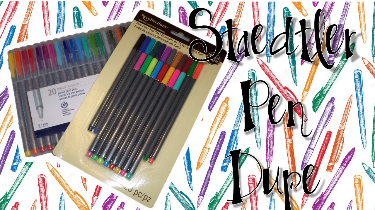 Staedtler pen dupe! - YouTube