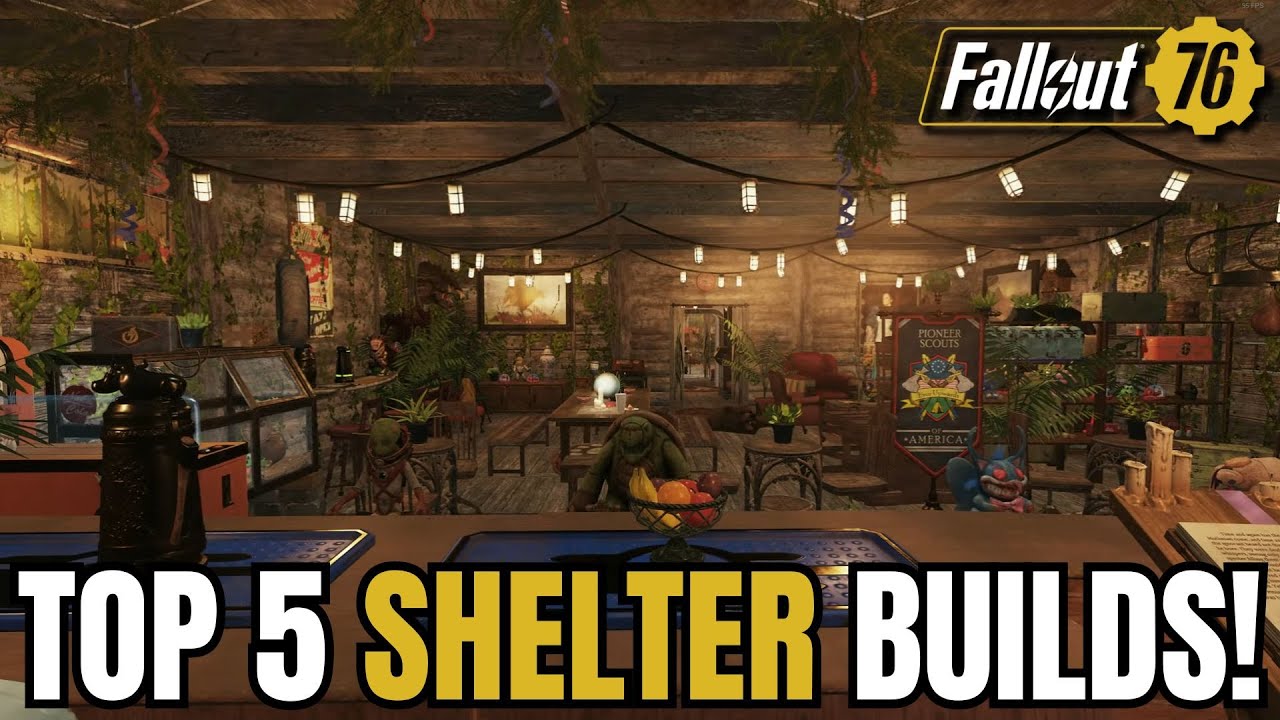 Fallout 76 | 5 AWESOME Shelter Builds! - YouTube