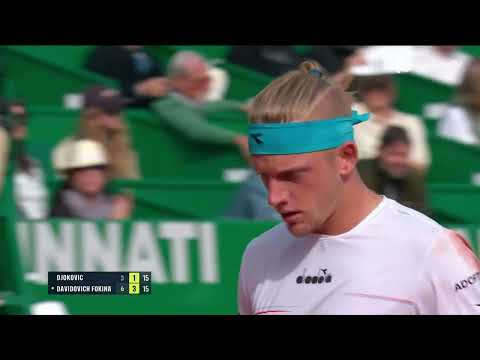 Davidovich Fokina vs Djokovic Monte Carlo 2022 Highlight