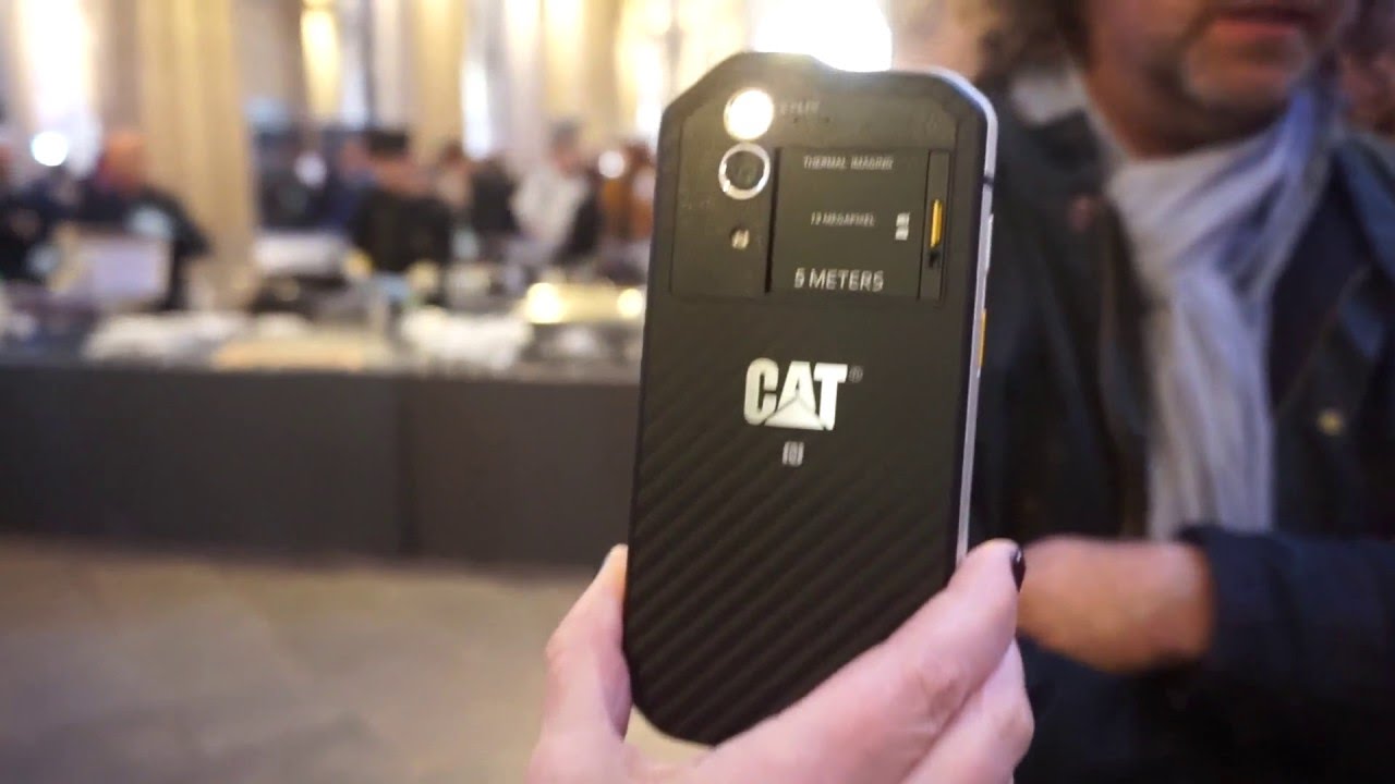 CAT S60 with Flir thermal cam smartphone Caterpillar - YouTube