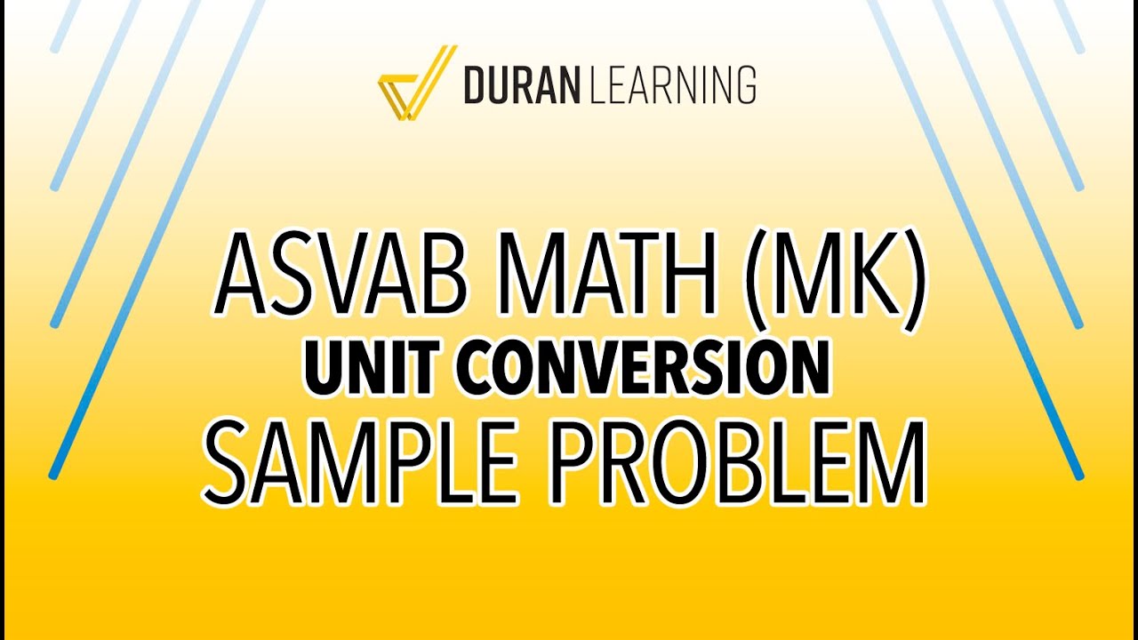 ASVAB Math Practice Question – Unit Conversion, Area (MK) - YouTube
