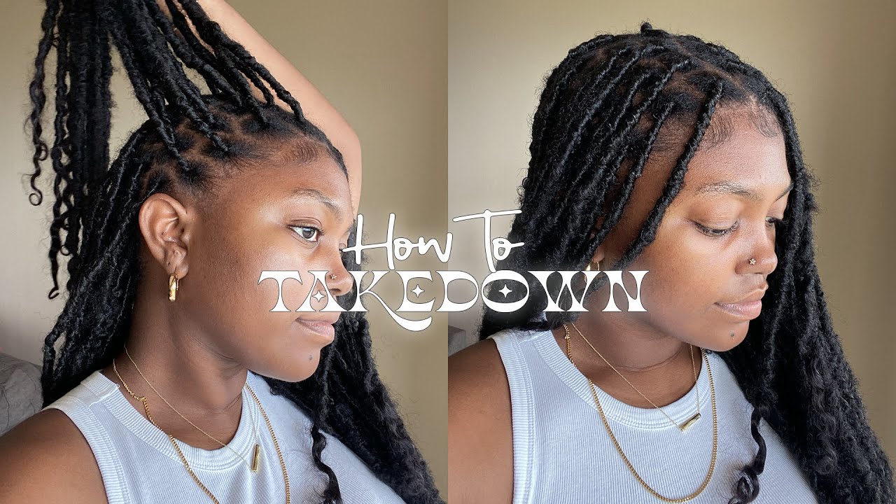 KNOTLESS SOFT LOCS TAKEDOWN & HAIRCUT | Blake Jael - YouTube