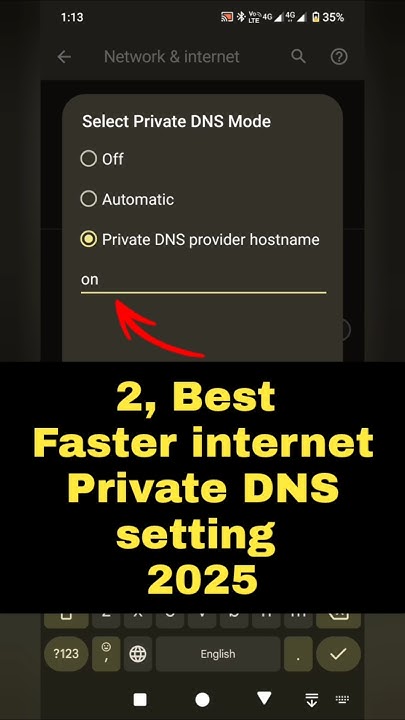 Best 2 Faster internet Private DNS setting| Private dns kaise setting kare I what is the private ...