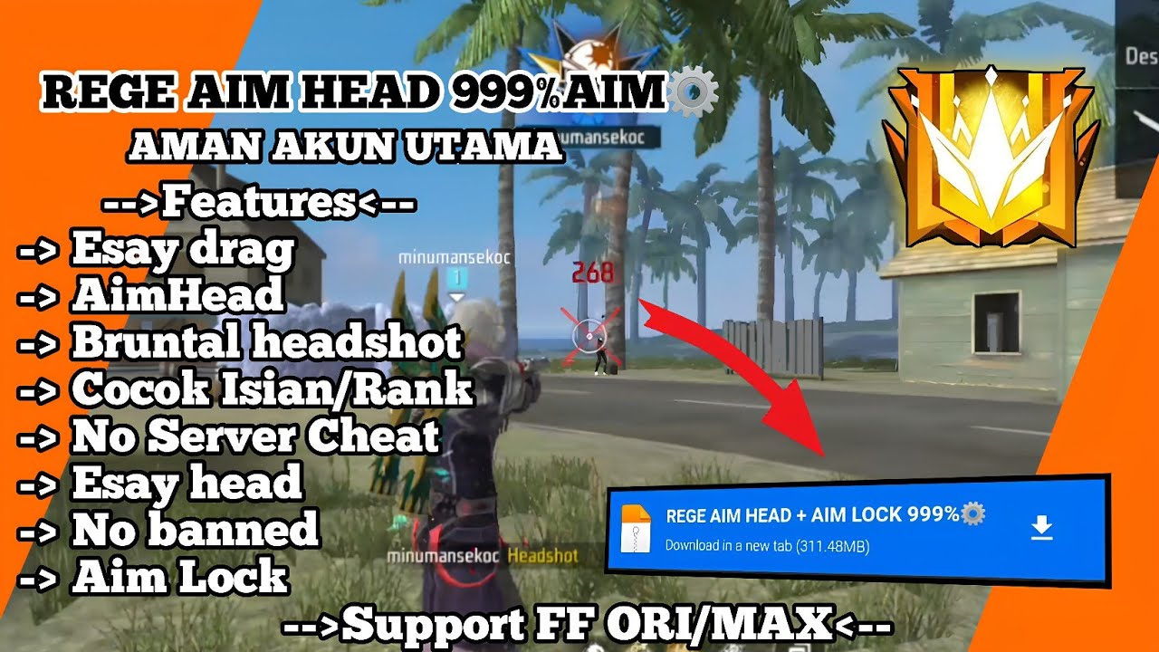 UPDATE REGE 99%AIM⚙️ FREE FIRE| ESAY DRAG | AIM LOCK | AIM TRICK | ANTI ...