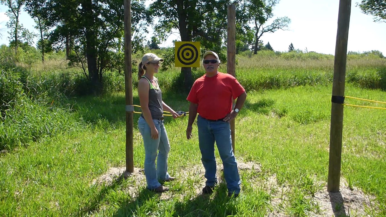 Apple Blaster Sling Shot at Gilby's Orchard near Aitkin, MN - YouTube
