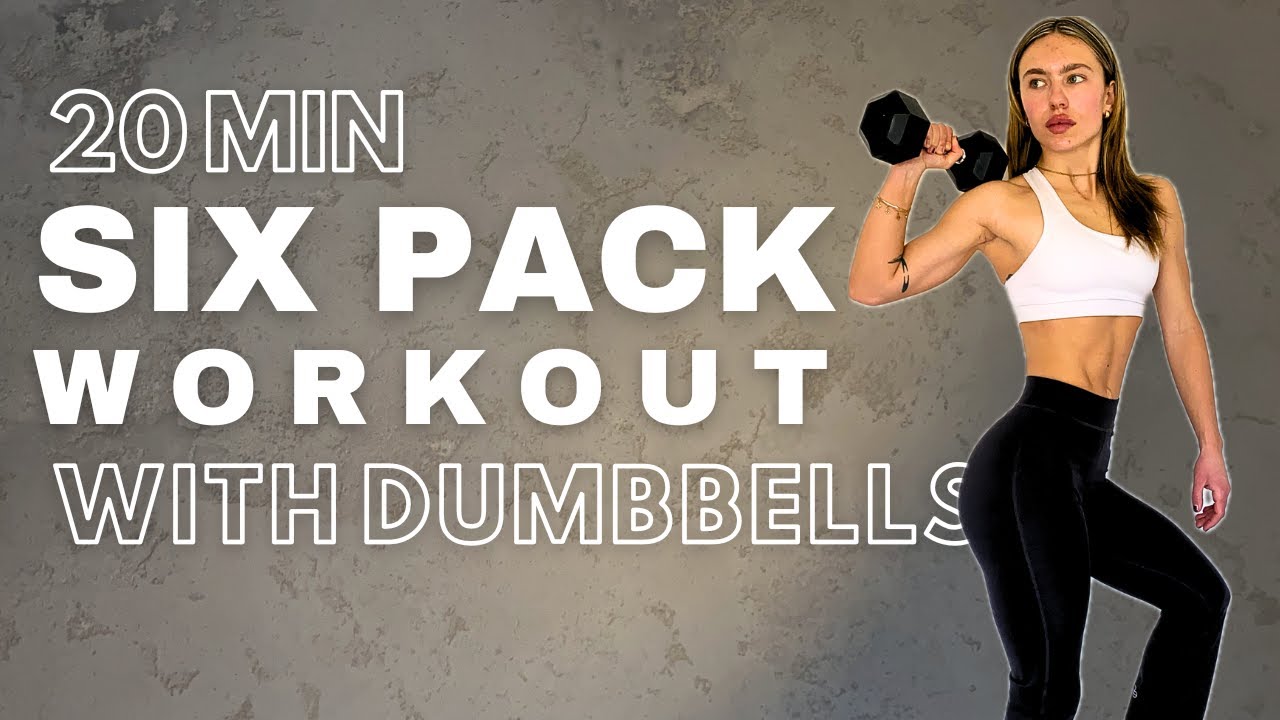 20 MIN SIX PACK WORKOUT - 1 DUMBBELL ONLY - MEDIUM LEVEL - YouTube