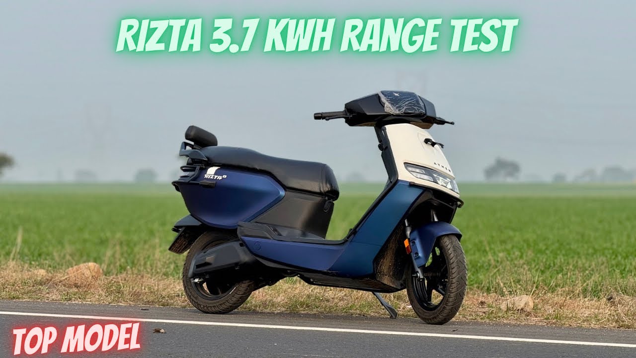 New 2025 Ather Rizta Z 3.7 Kwh Range Test | Ather Rizta Top Model Range ...