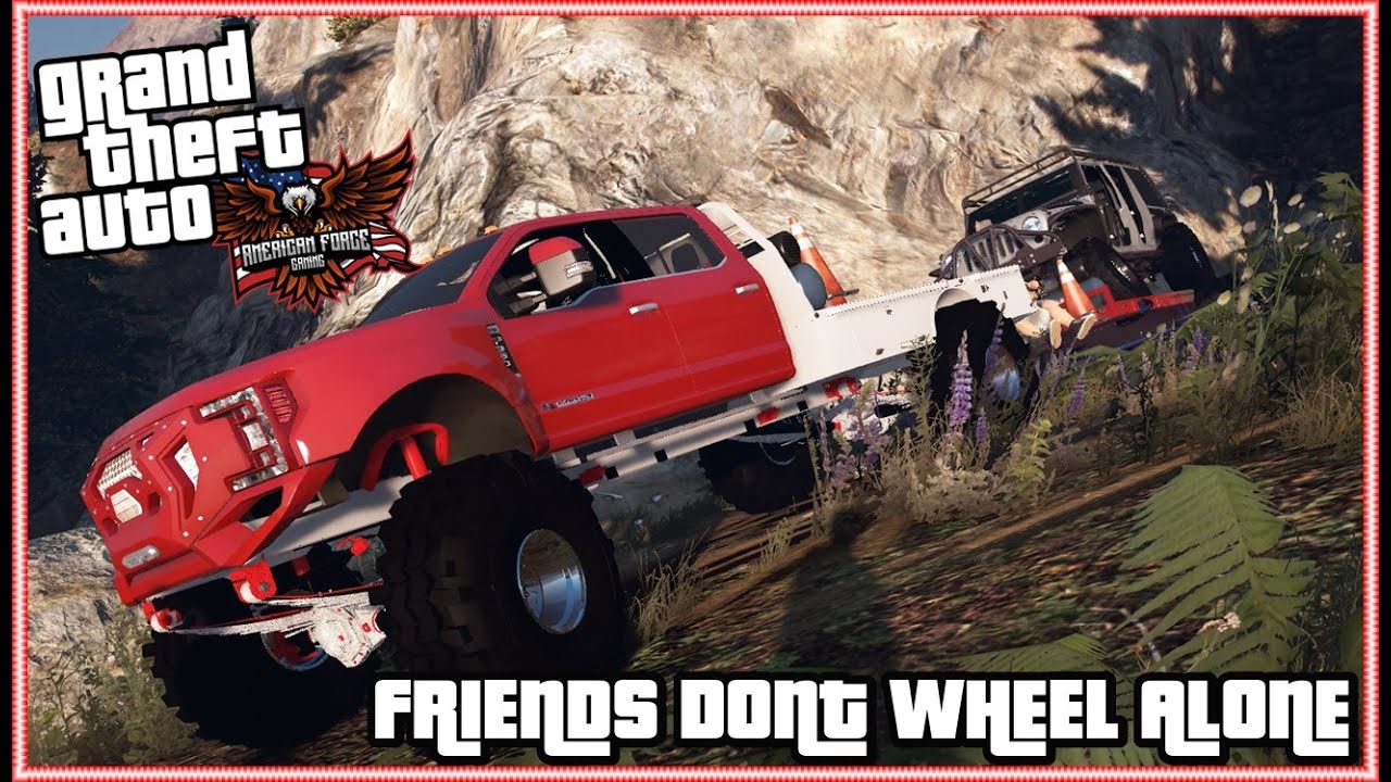 GTA 5 ROLEPLAY | MASSIVE POWERSTROKE TO JEEP RESCUE? (OFFROAD RESCUE ...