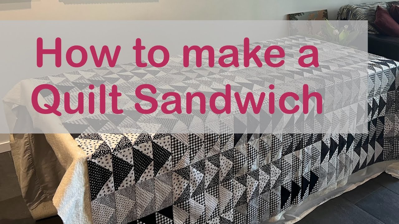 How to sandwich your quilt using your dining table - a quilt tutorial ...